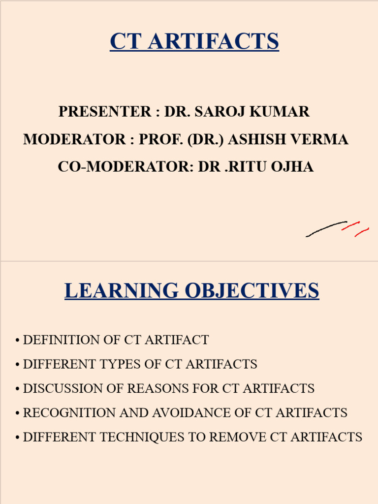 ' 21 CT Artifacts | PDF | Ct Scan | Imaging