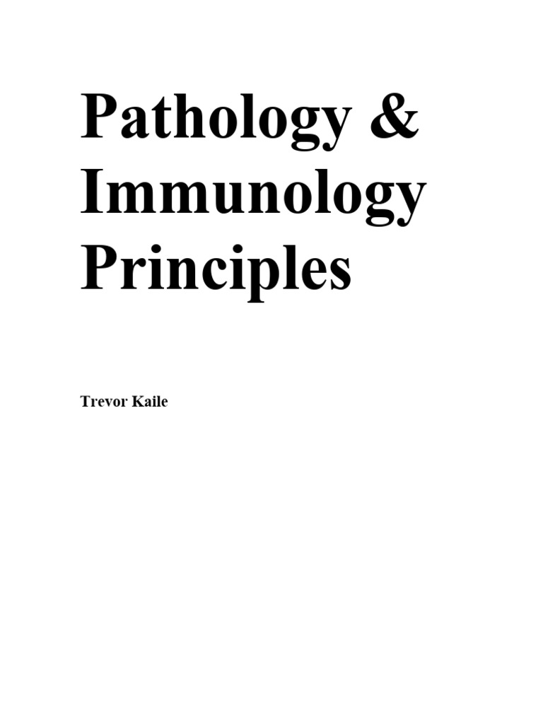 Pathology And Immunology Principles Pdf