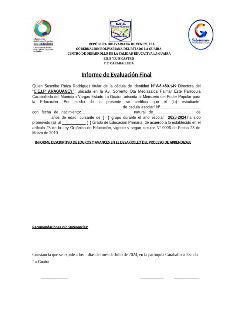 Modelo Boleta Final | PDF