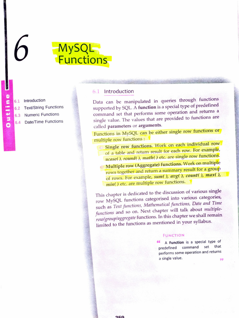 MySQL Functions | PDF