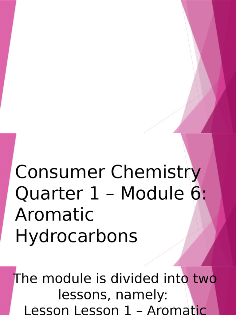 Aromatic Conchem Module 6 | PDF