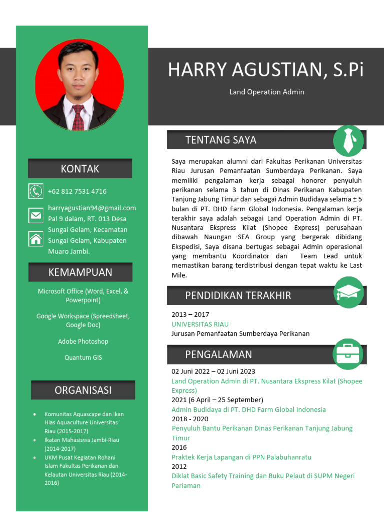 CV Harry Agustian | PDF