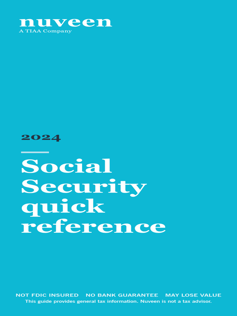 2024 Social Security Quick Reference Brochure | PDF