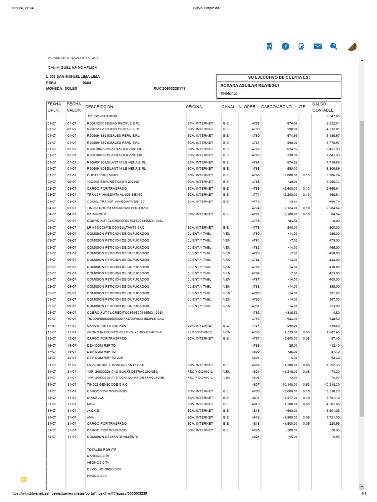 ESTADO DE CUENTA LSU | PDF