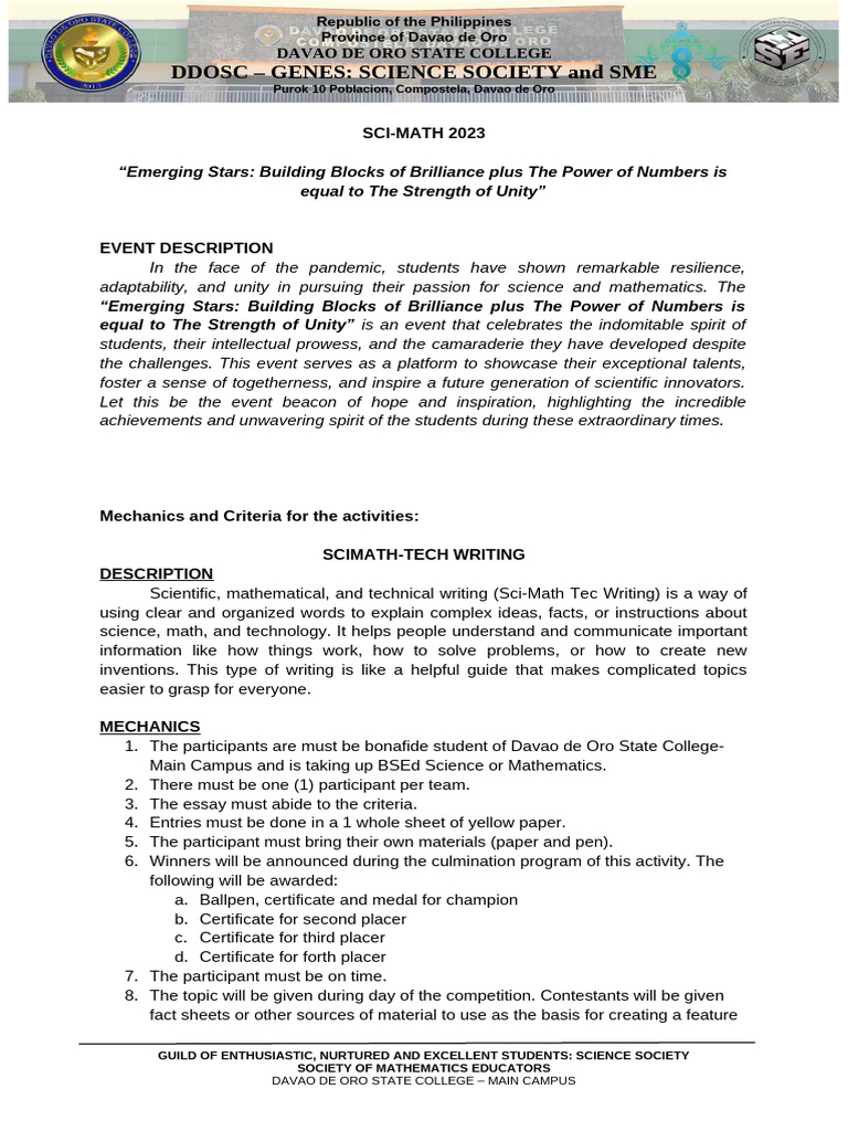 SCI MATH ACTIVITIES BOOKLET Final | PDF