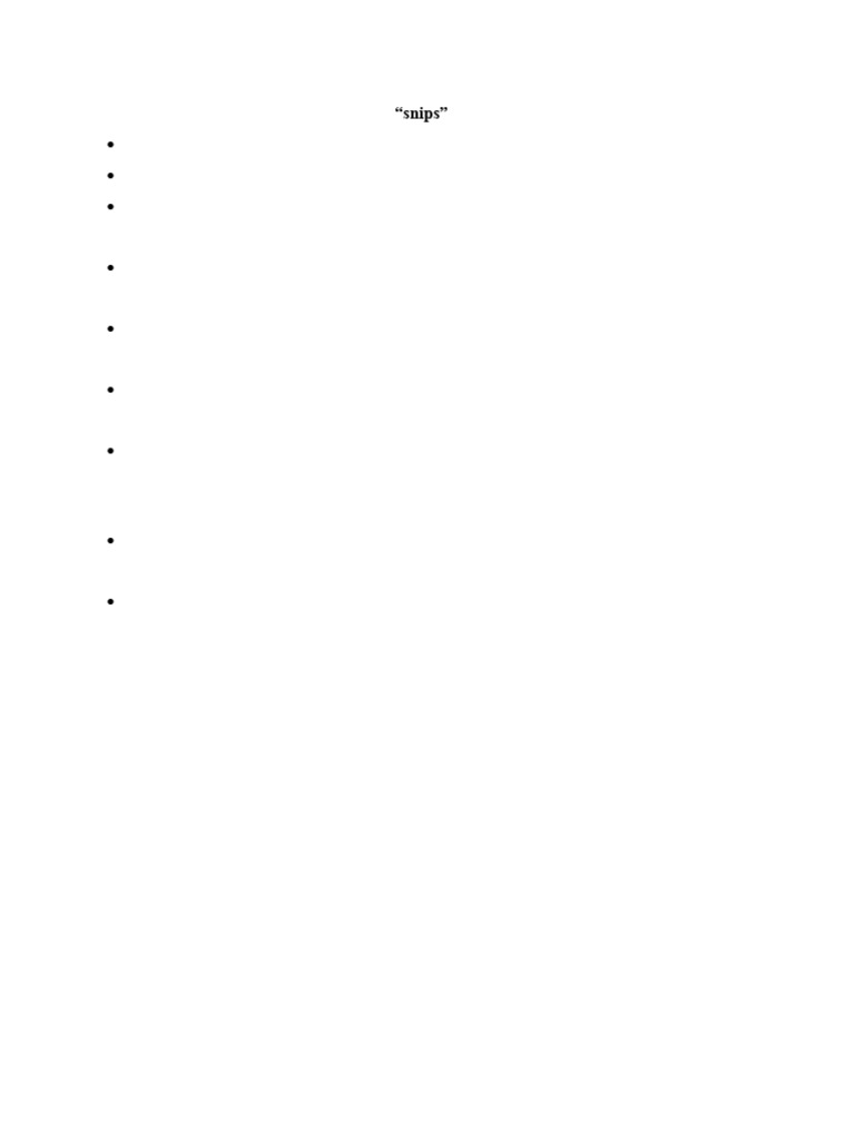 Single Nucleotide Polymorphisms (SNPS) "Snips" | PDF