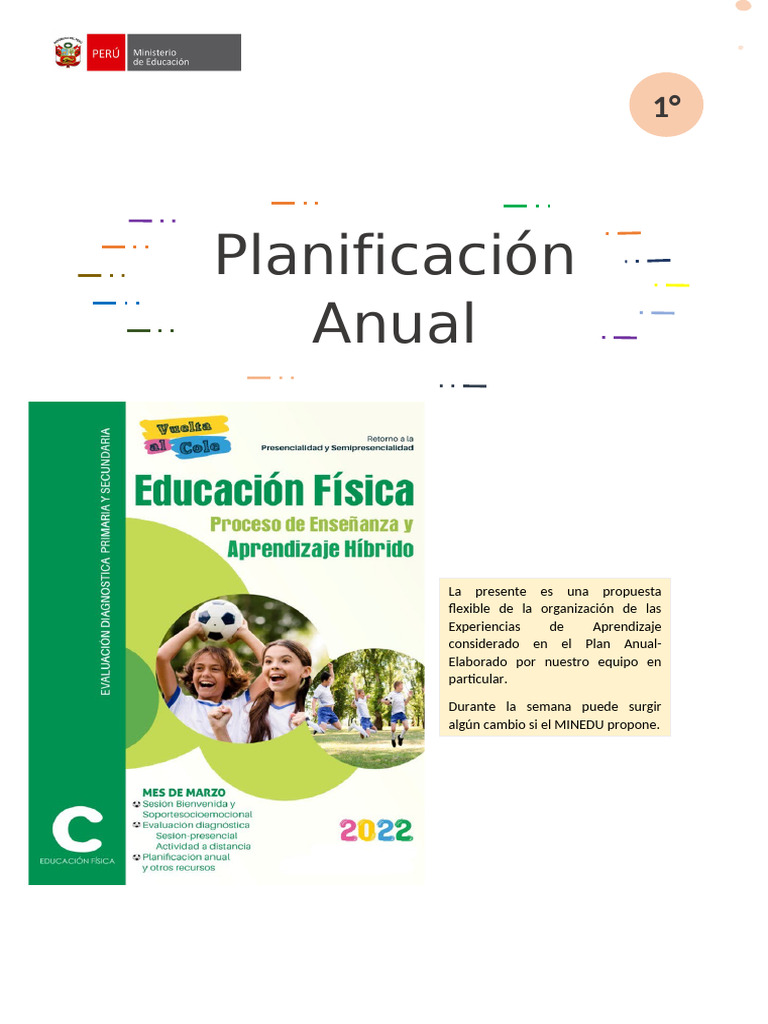 1°program Anual EEFF-1 | PDF
