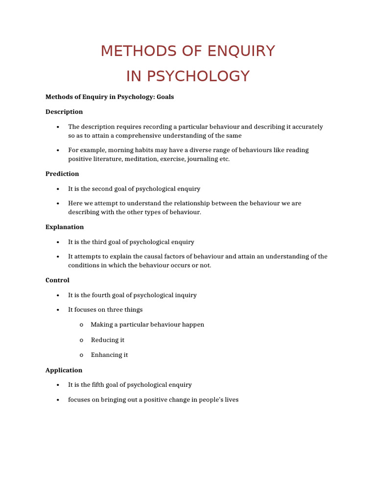 Psychology Notes | PDF