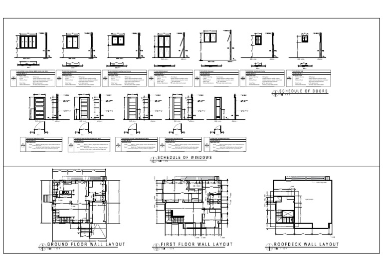 Architectural Architectural SHT 4 | PDF | Window | Door