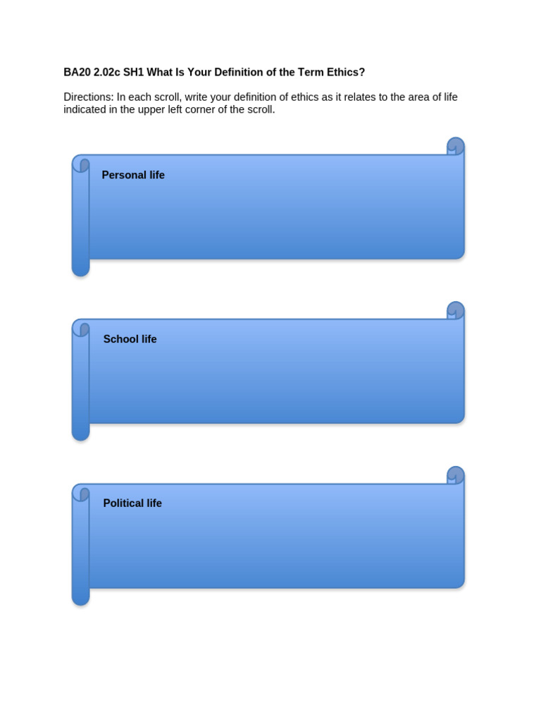 2.02c Definition of Ethics | PDF