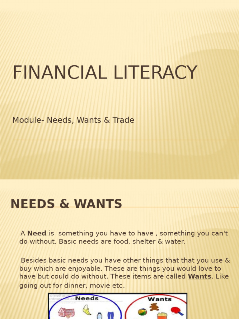 Financial Literacy - Module 2 | PDF