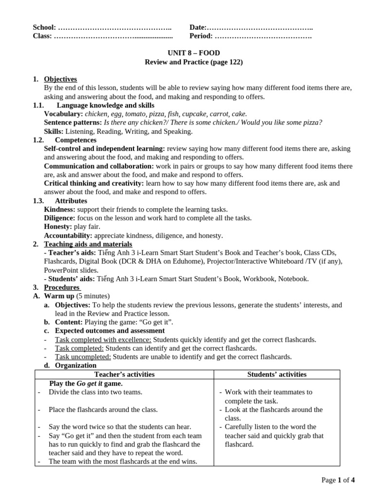 Unit 8 - Review and Practice - Page 122 | PDF
