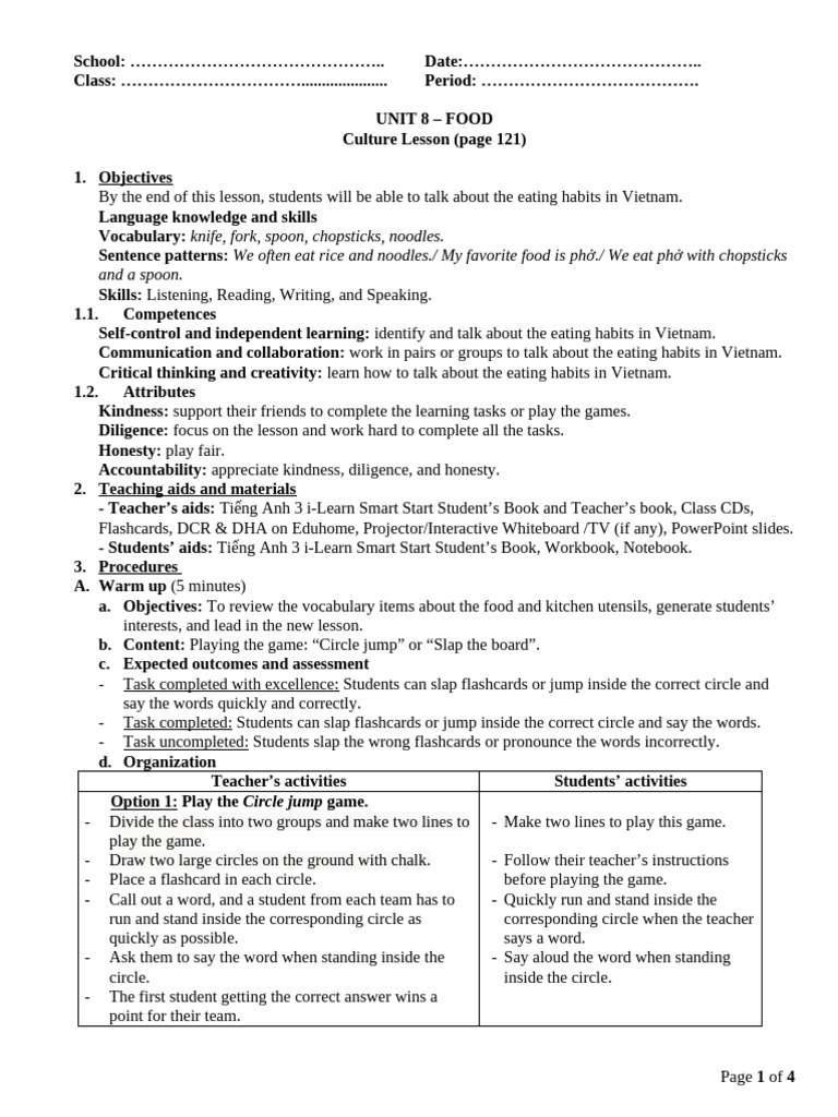 Unit 8 - Lesson 4 - Culture - Page 121 | PDF