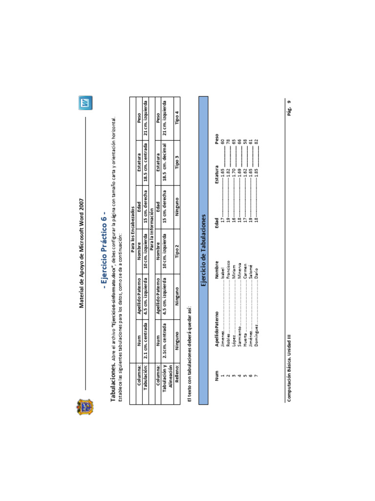 Actv 2. Tabulaciones | PDF