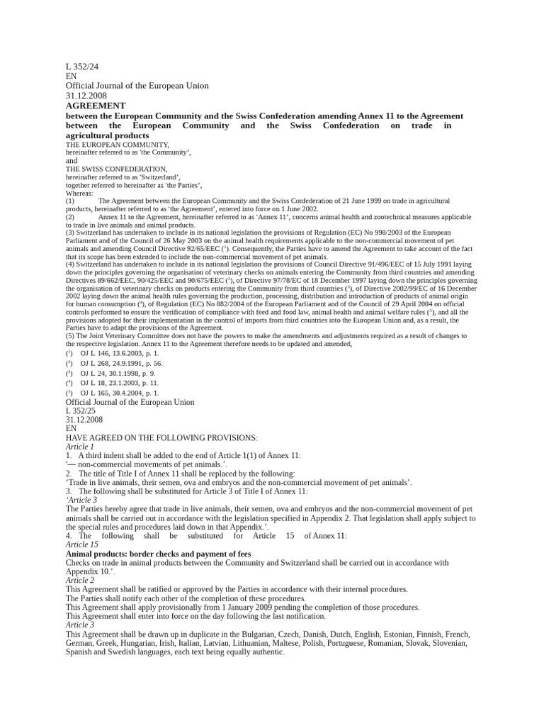 L 352/24 Official Journal of The European Union 31.12.2008: Article 1 | PDF