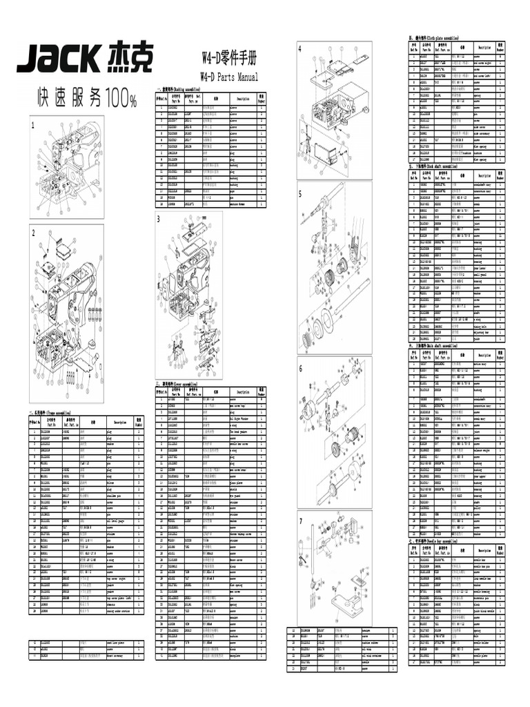 Jack W4-D - Parts Book | PDF