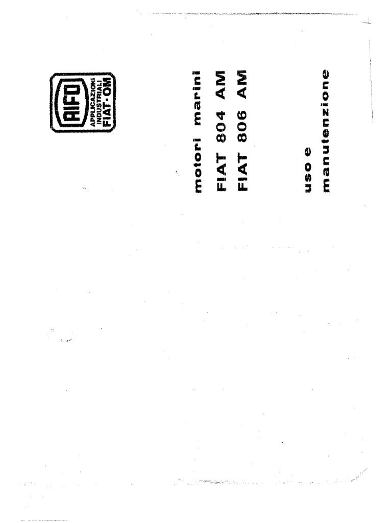 Manuale Aifo 804 806 | PDF