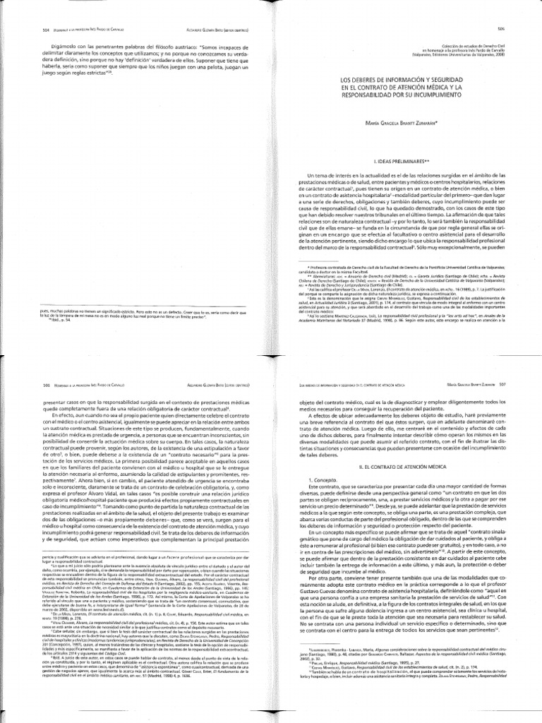 BRANTT, M. Contrato Médico | PDF