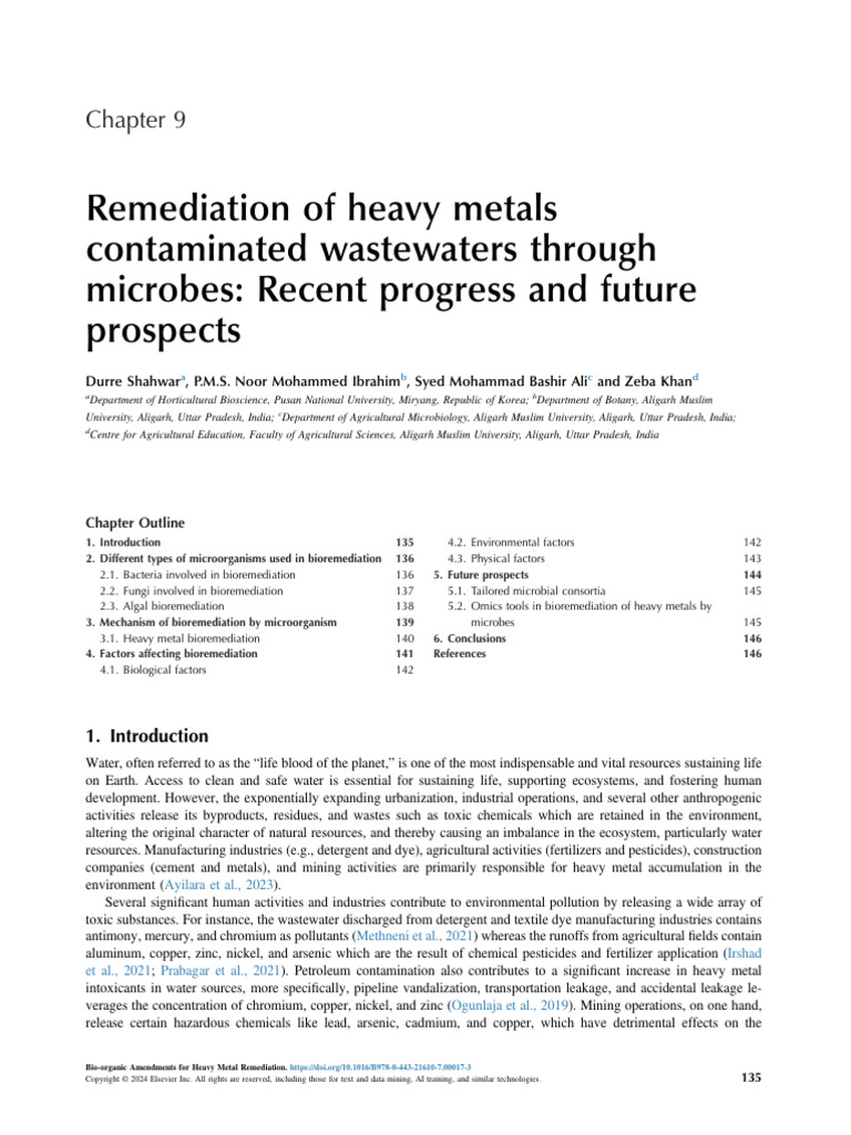 Remedation of Heavy Metal Contaminated Waste | PDF