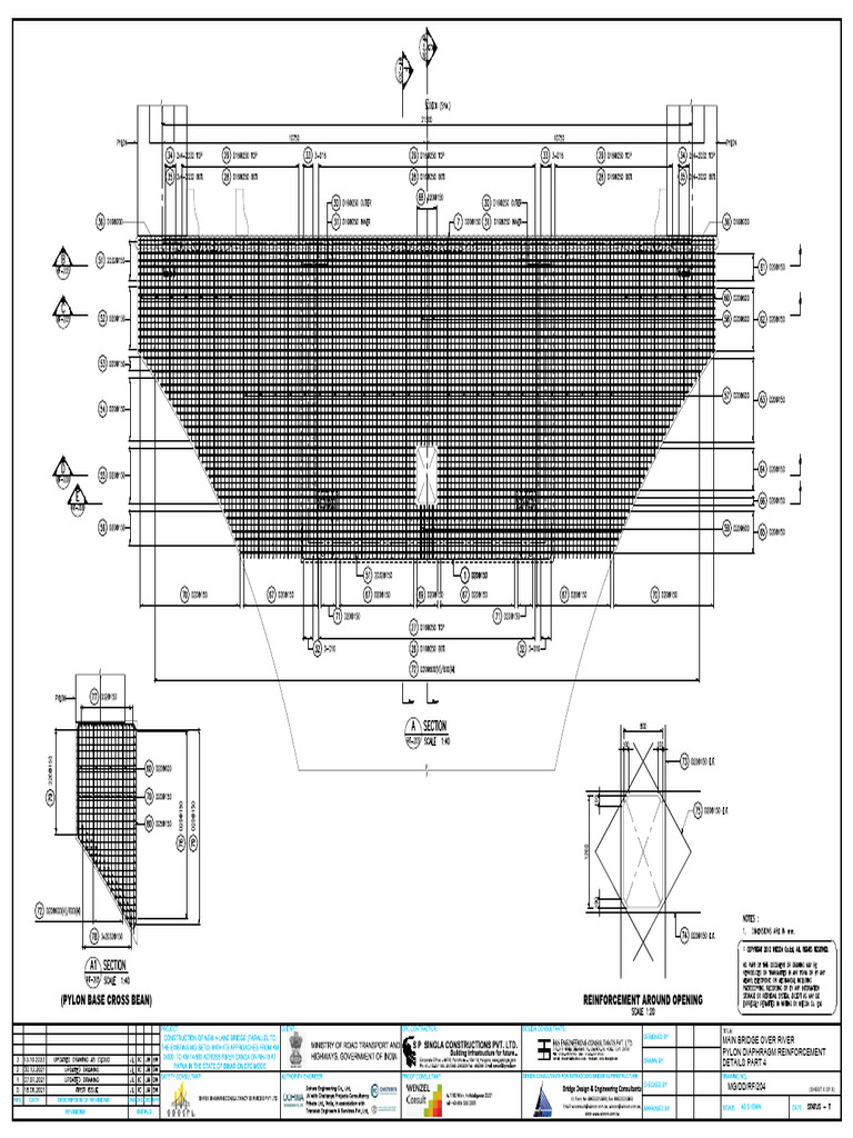Reinforcement Around Opening (Pylon Base Cross Bean) | PDF