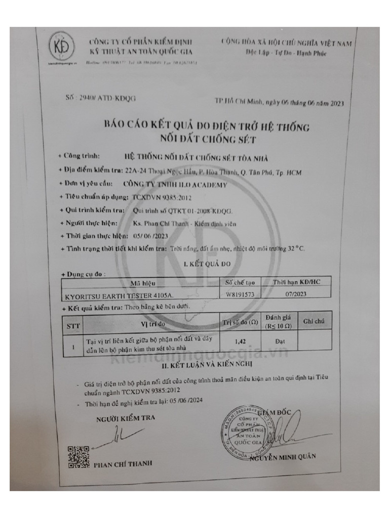 Ilo Tân Phú Điện Trở Chống Sét | PDF