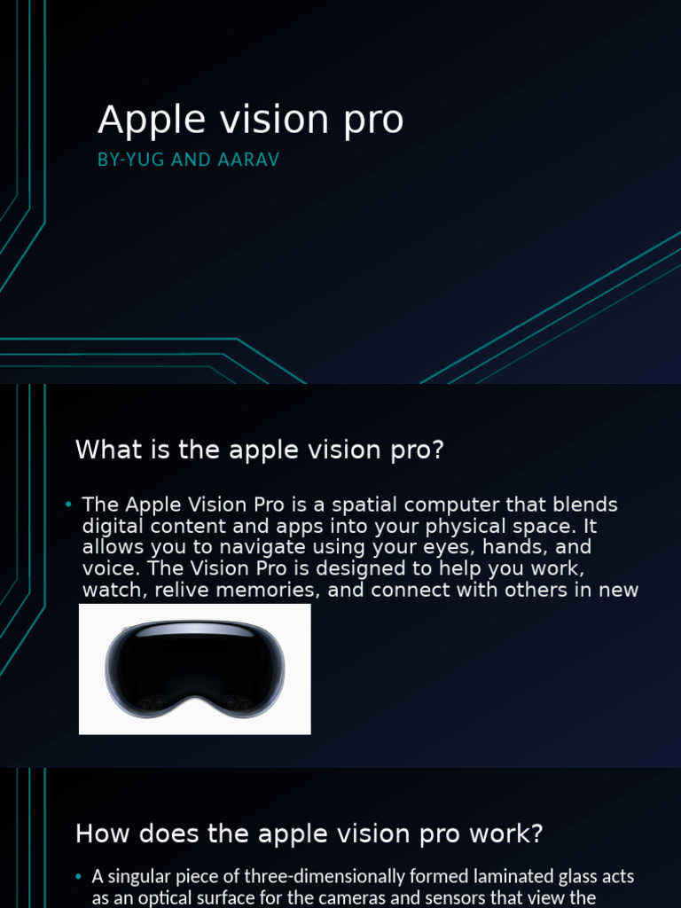 Apple Vision Pro Ict Project | PDF