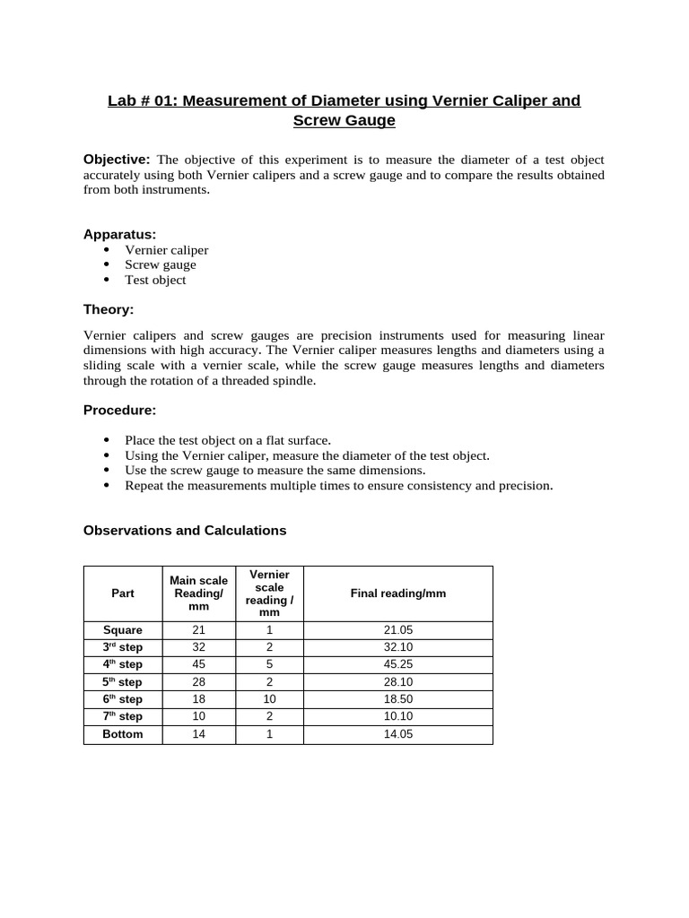 Lab 1 Report _ Intrumentation | PDF