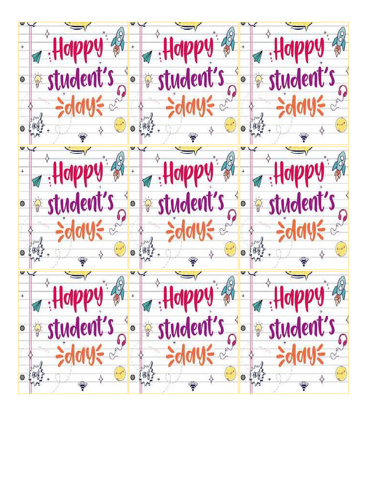 Happy Students Day | PDF