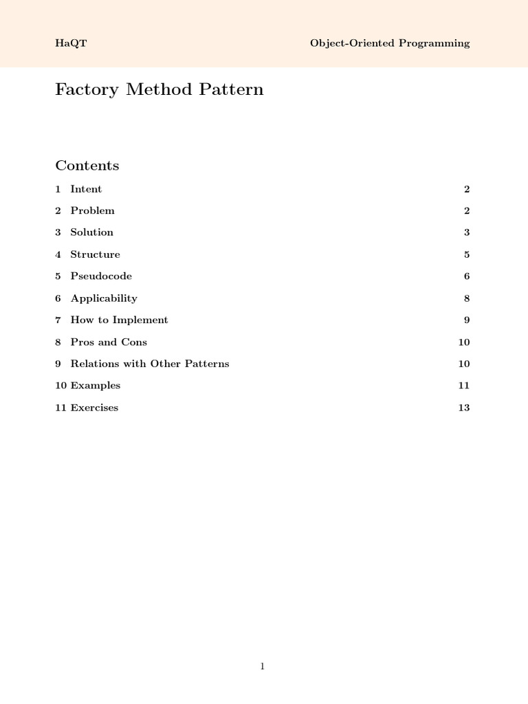 Factory | PDF
