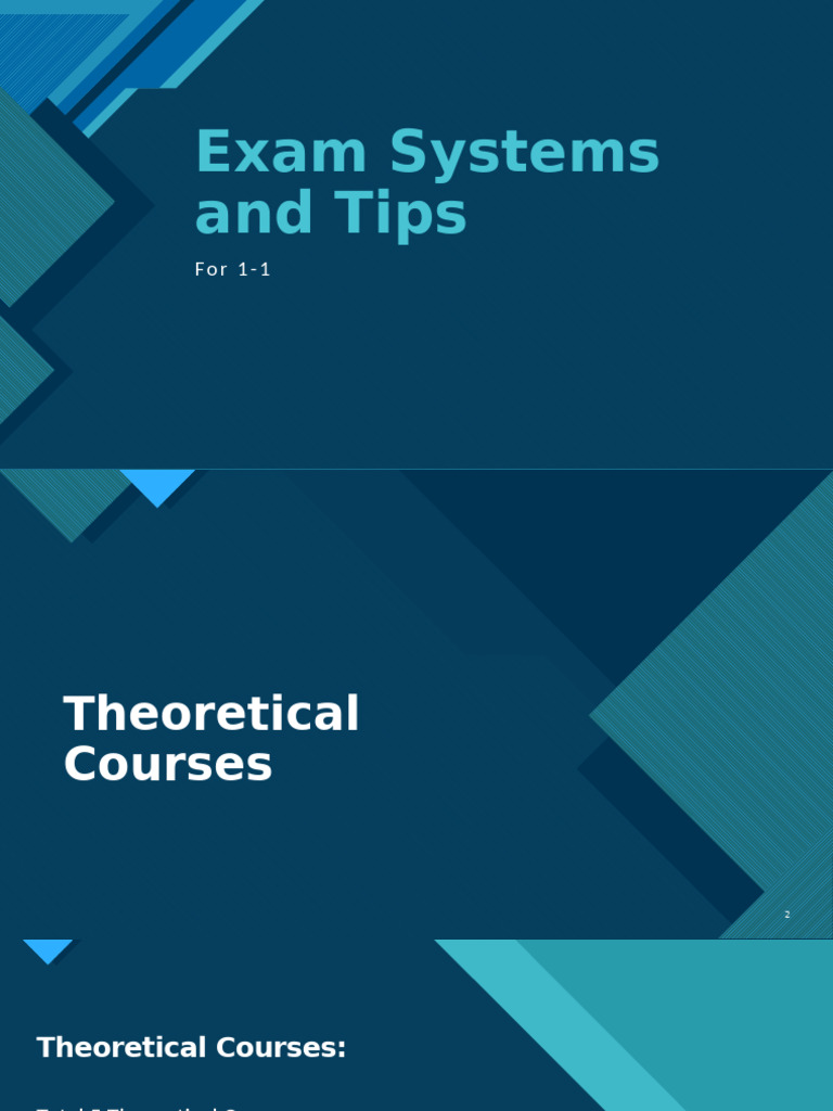 Exam Systems and Tips | PDF