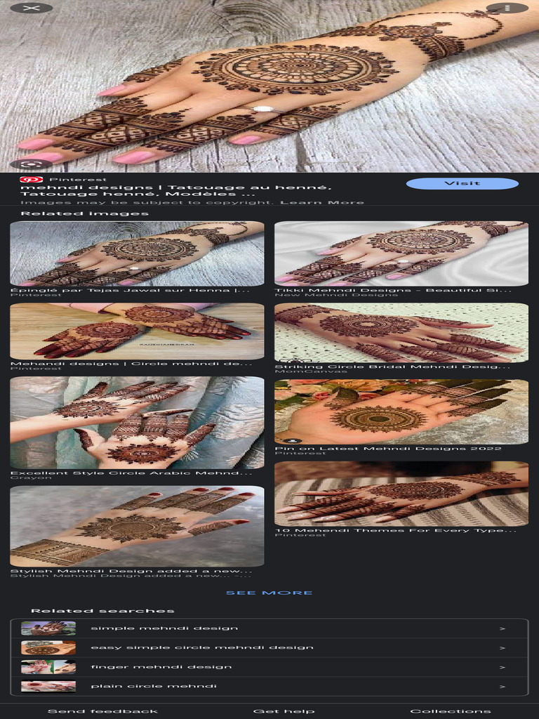 Mehndi Designs Circle - Google Search | PDF