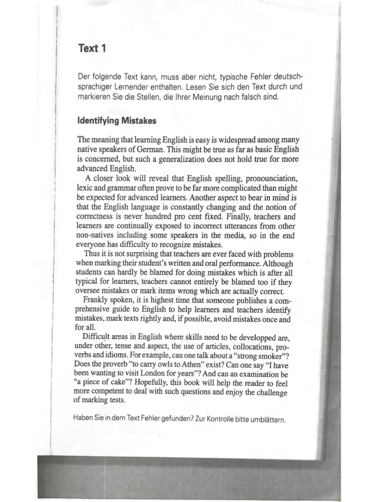 Identifying Mistakes | PDF