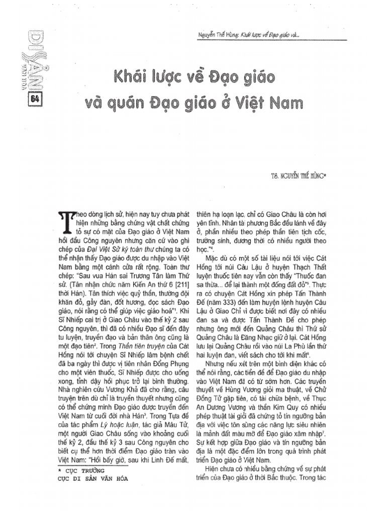 3113 - Khai Luoc Ve Dao Giao Va Quan Dao Giao o Viet Nam | PDF