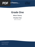 ABRSM Grade 1 Practice Test | PDF | Pitch (Music) | Musical Compositions