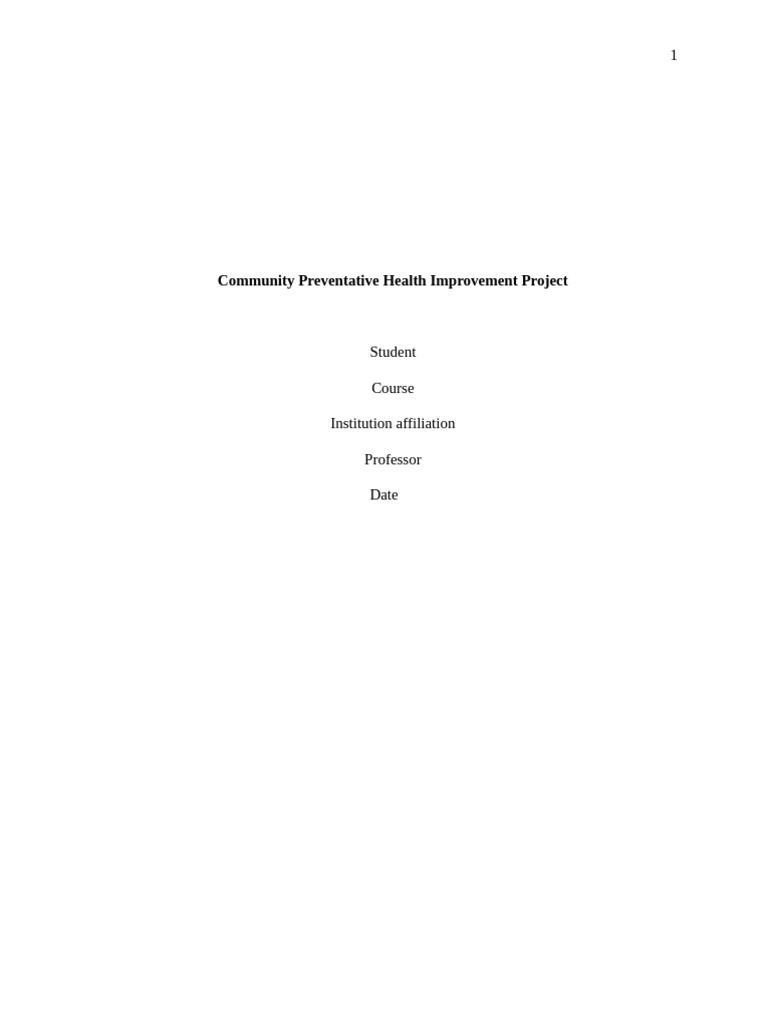 Capstone Edited Edited | PDF | Preventive Healthcare | Social Science