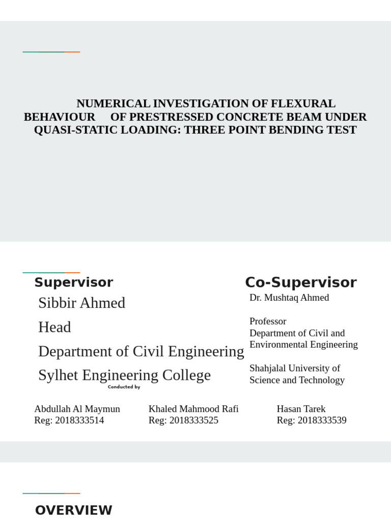 Numerical Investigation of Flexural Behaviour of Prestressed Concrete Beam Under Quasi-Static ...