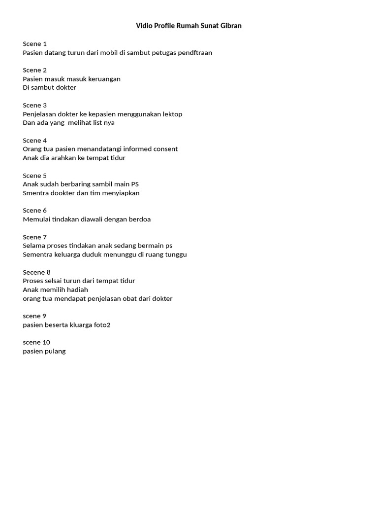 Vidio Profile Rumah Sunat Gibran | PDF