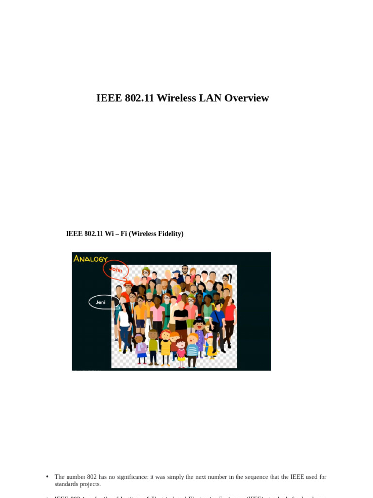Module 6 IEEE 802.11 Overview | PDF