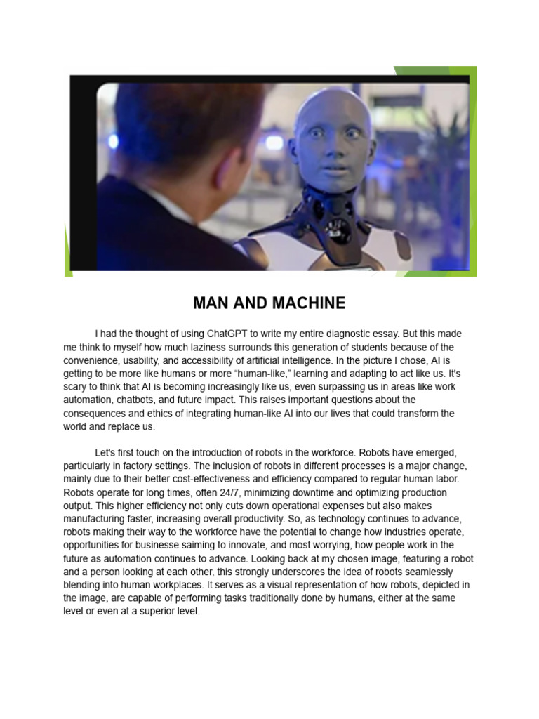 Man and Machine | PDF