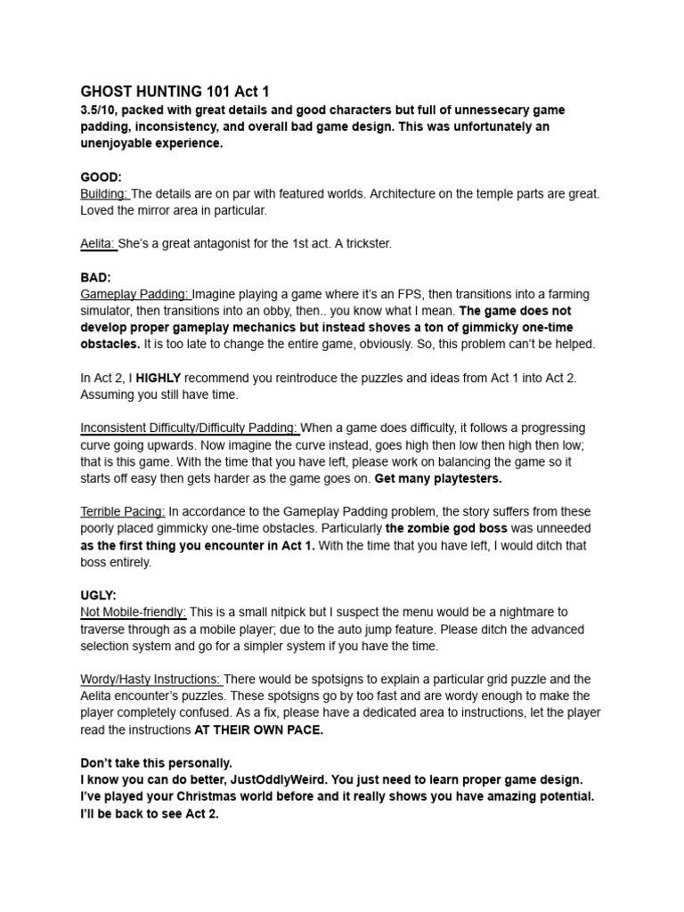 GHOST HUNTING 101 Act 1 | PDF