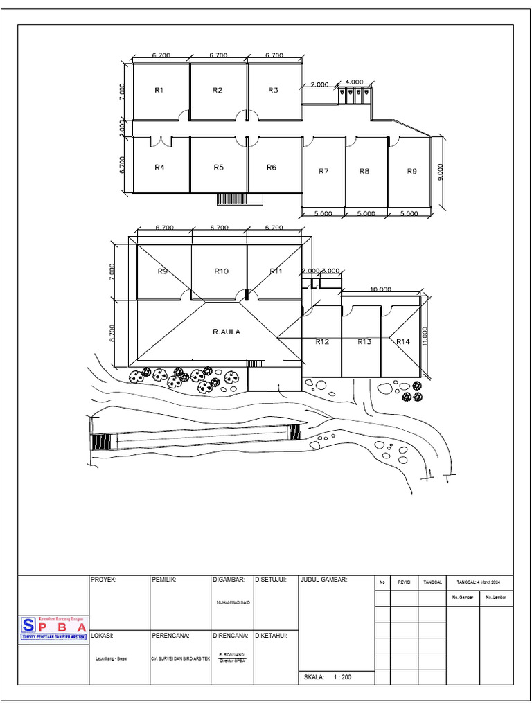 denah rencana pengembangan-Layout2 | PDF