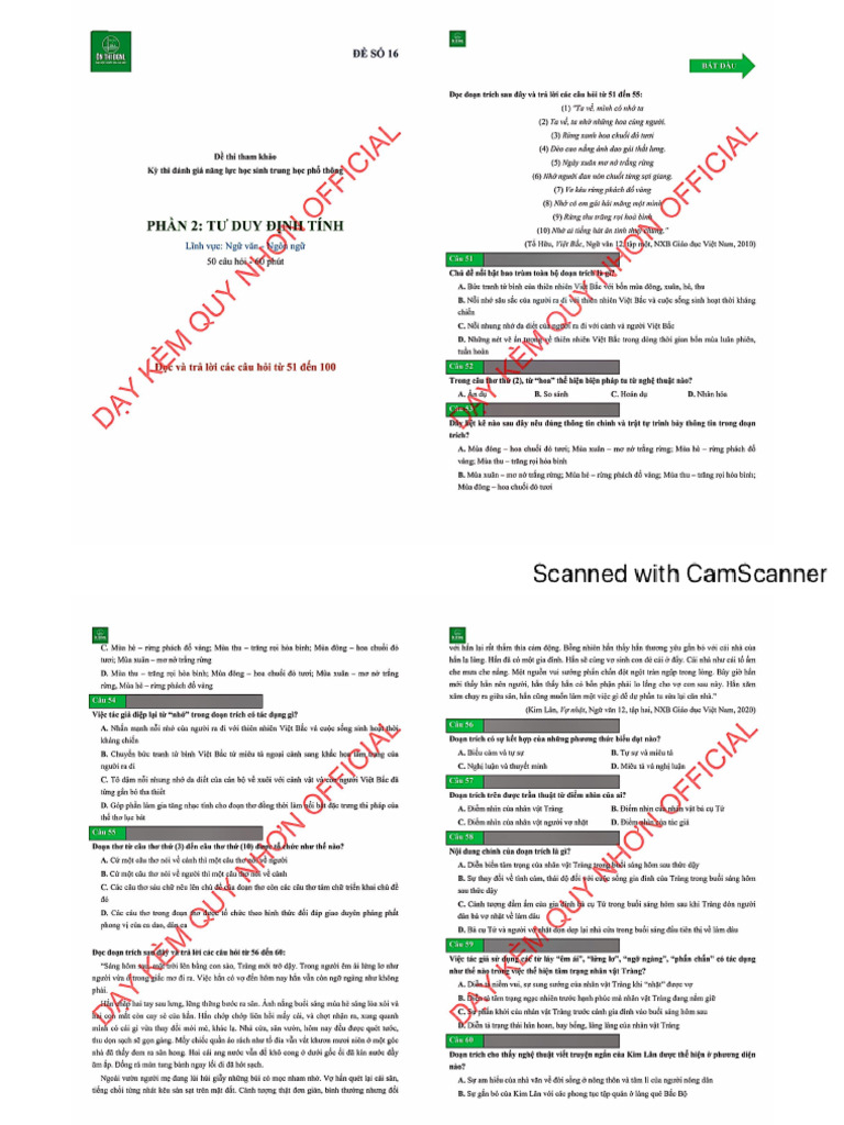 Đề 16 | PDF