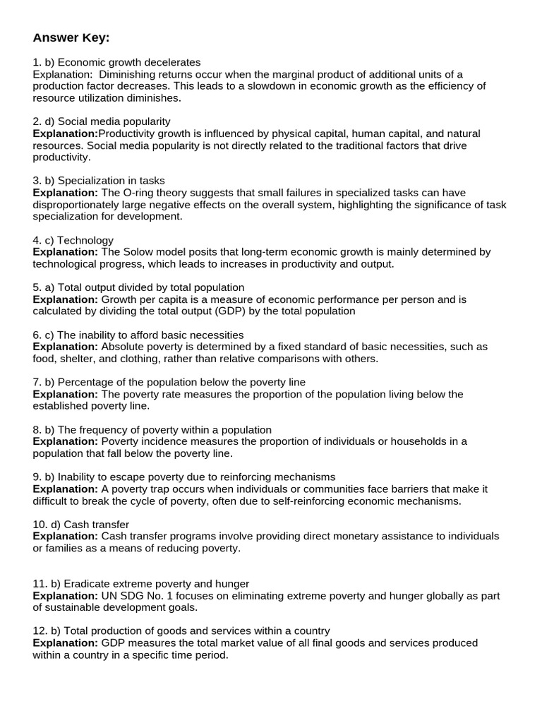 ANSWER KEY (FINAL EXAM) | PDF