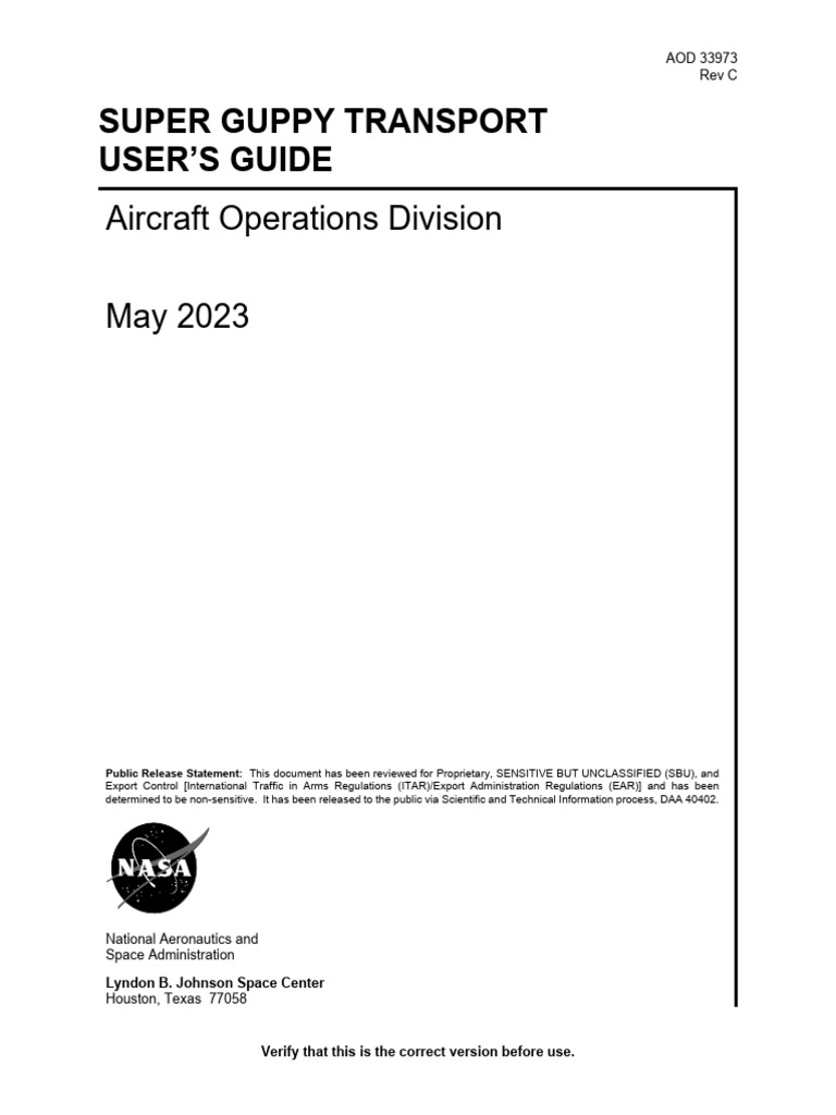 Aod 33973 Super Guppy | PDF