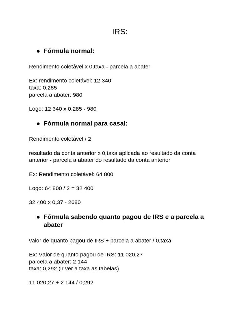 Fórmula Normal | PDF