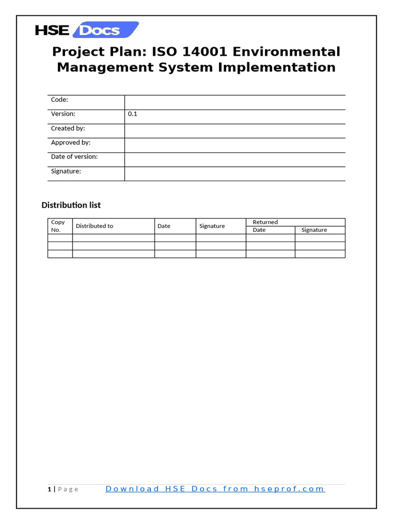 Project Plan | PDF