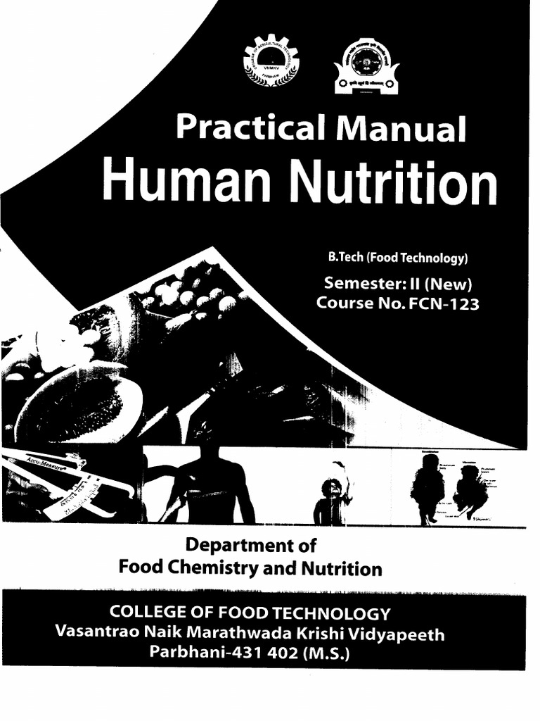 Human Nutrition Practical Manual | PDF Human Nutrition Practical Manual | PDF