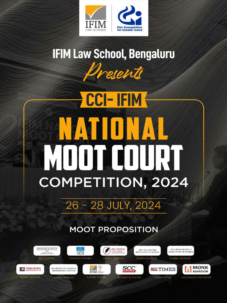 Moot Proposition - CCI-IFIM NMCC 2024 | PDF | E Commerce | Business