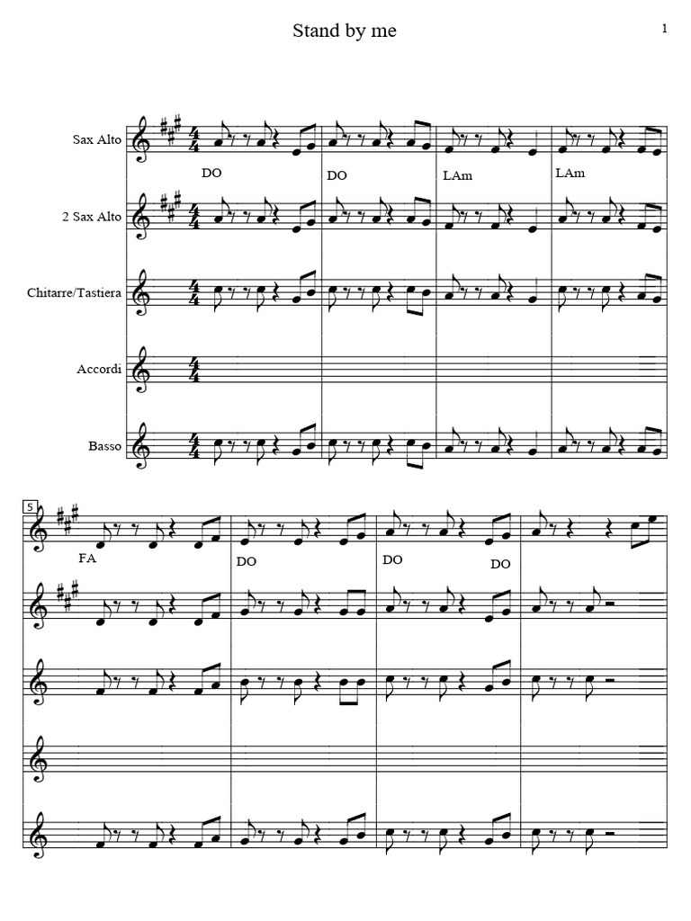 Stand by Me Partitura | PDF