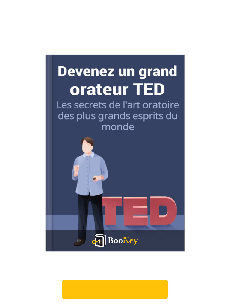 Devenez Un Grand Orateur Ted | PDF